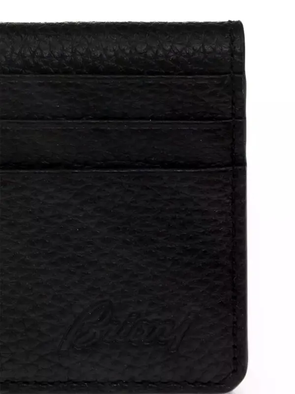 Brioni Grained Leather Card Holder