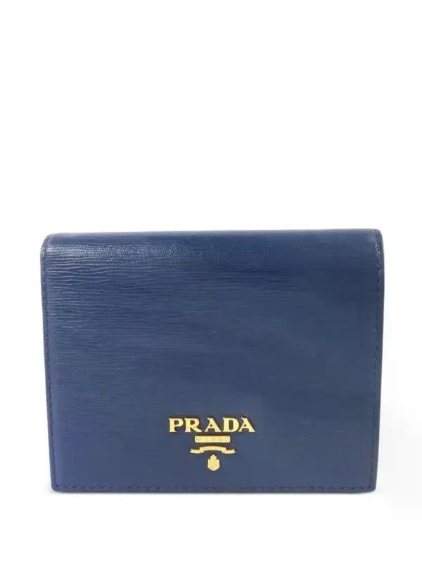 Prada Vitello Move Bifold Wallet - Blue