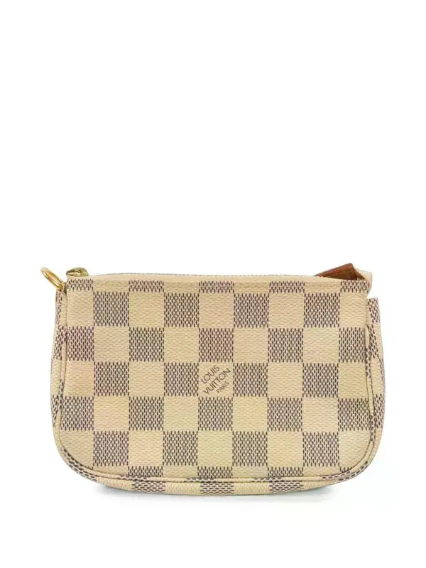 LOUIS VUITTON Mini Damier Azu Pochette Tote Bag