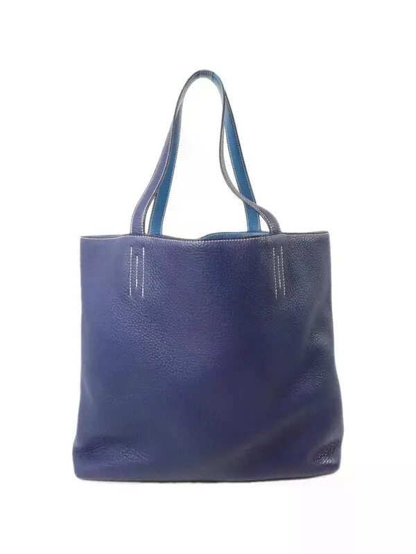 Hermès 36 Double Sens Leather Tote Bag