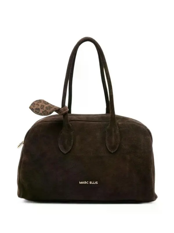 MARC ELLIS Bilbao Bow-detail Tote Bag - Brown