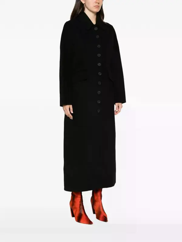 BY MALENE BIRGER Magdalena Single-breasted Coat - Black
