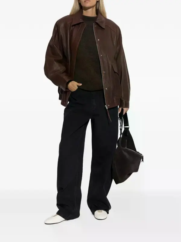 RÓHE Grained Leather Jacket