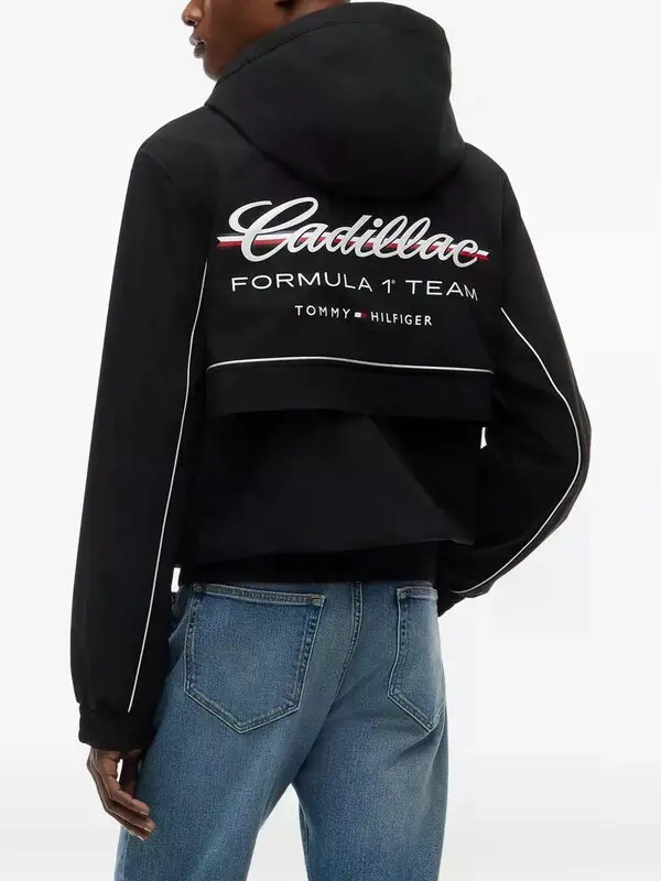Tommy Hilfiger X Cadillac Formula 1® Logo-print Hooded Jacket