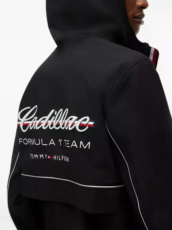 Tommy Hilfiger X Cadillac Formula 1® Logo-print Hooded Jacket
