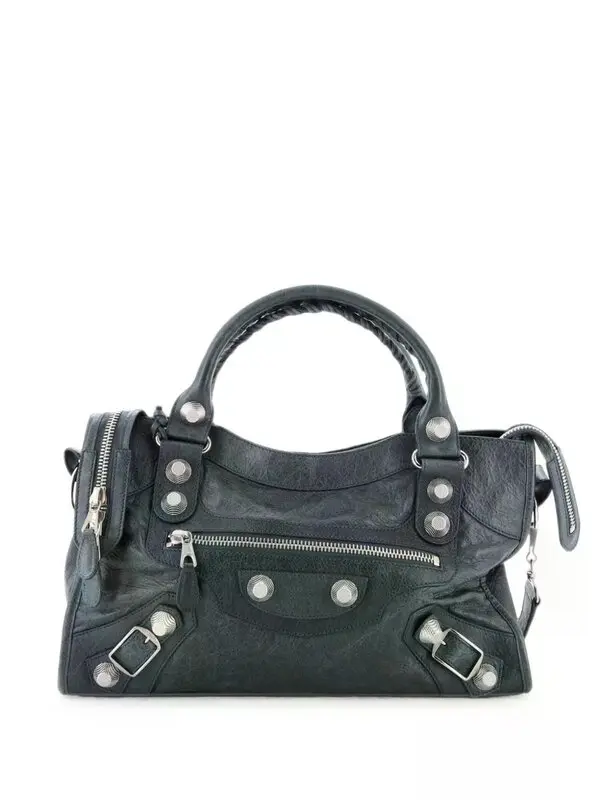 Balenciaga City Giant Studs Bag Leather Medium Satchel