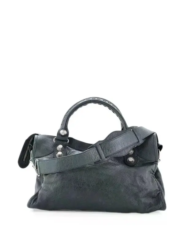 Balenciaga City Giant Studs Bag Leather Medium Satchel