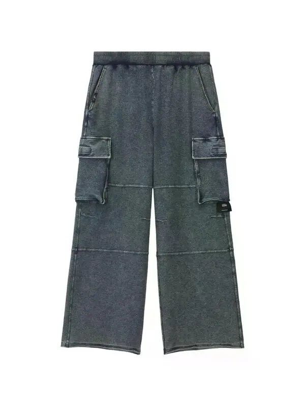 Izzue Faded-effect Cargo Pants - Blue