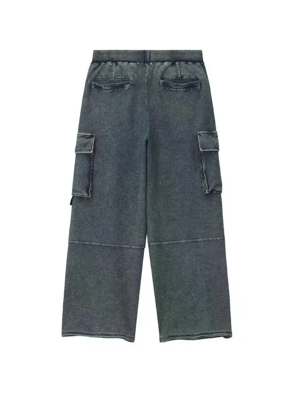 Izzue Faded-effect Cargo Pants - Blue