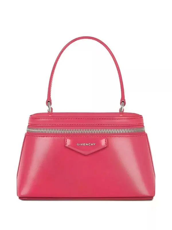 Givenchy Antigona Vanity Bag In Box Leather With Chain - Pink