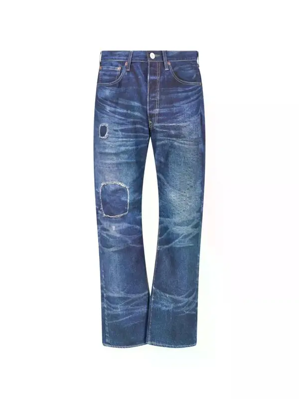 Junya Watanabe Distressed Patchwork Jeans