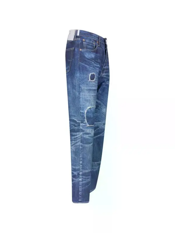 Junya Watanabe Distressed Patchwork Jeans