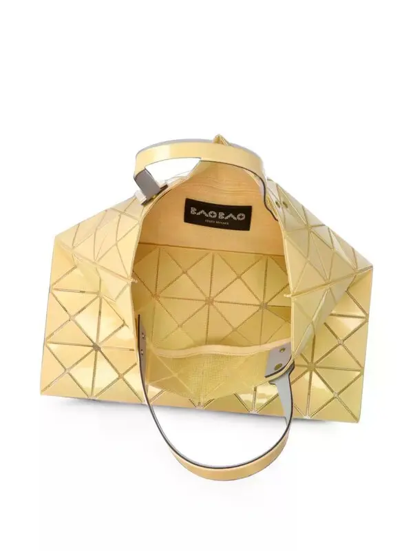 Issey Miyake Geometric-panel Tote Bag - Gold