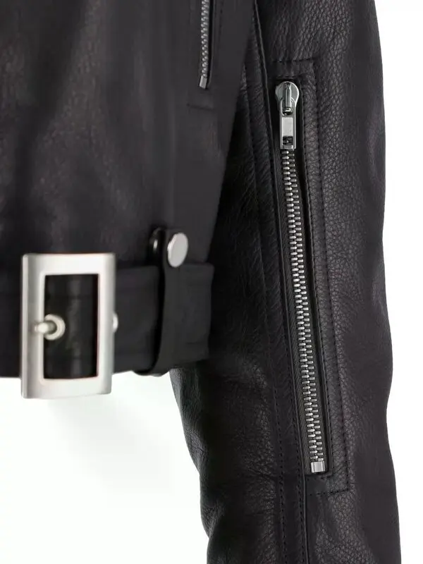 Rick Owens Biker Jumbo Stooges Leather Jacket