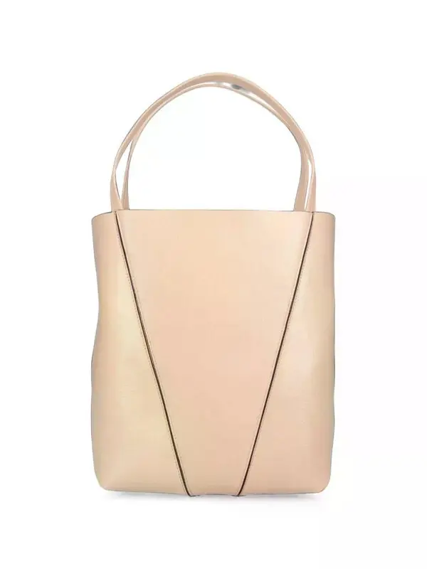 Chloé Spin Logo-print Calf Leather Tote Bag - Pink