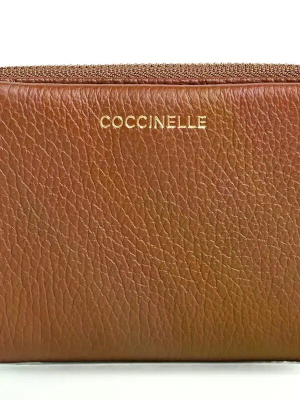 COCCINELLE Medium C-me Grained-leather Zip-around Wallet