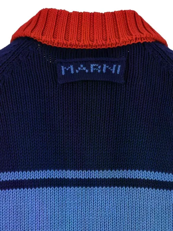 Marni Striped Zip-up Cardigan