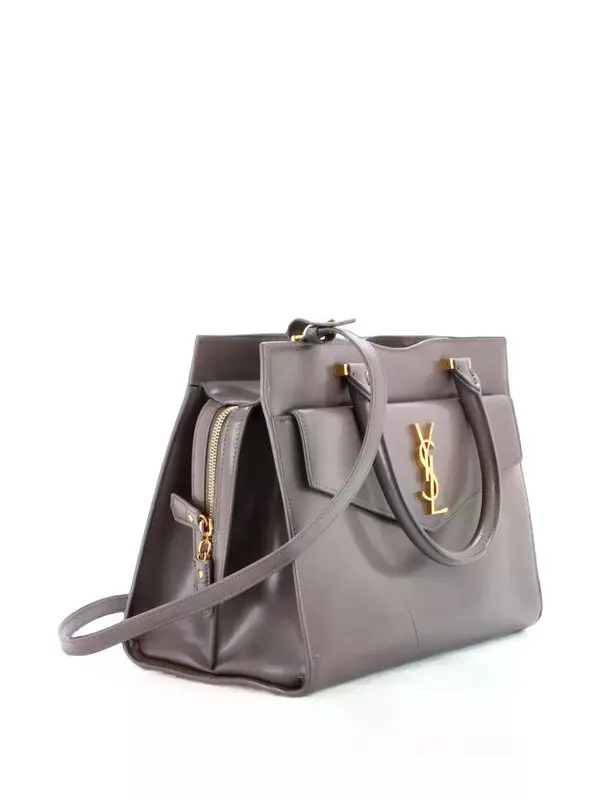 Saint Laurent Uptown Leather Medium Tote Bag
