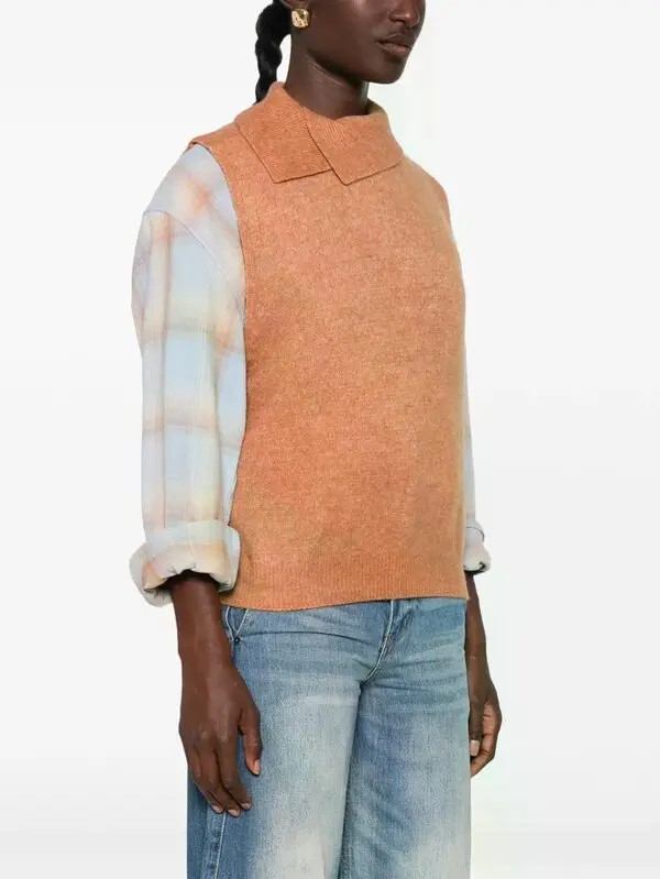 JCSOPHIE Peter Fold Over-collar Vest