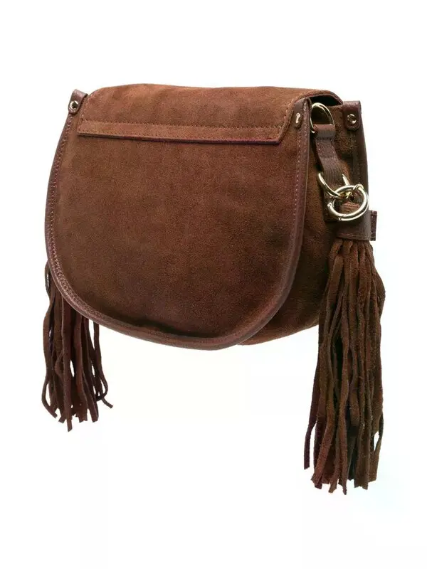 MARC ELLIS Lima Fringe-trim Leather Shoulder Bag