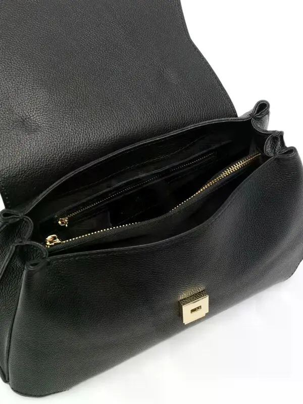 MARC ELLIS Spency Grainy Leather Tote Bag - Black