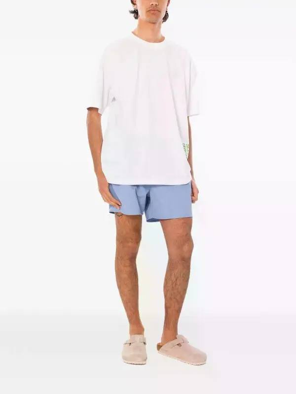 Lacoste Logo-patch Drawstring Swim Shorts