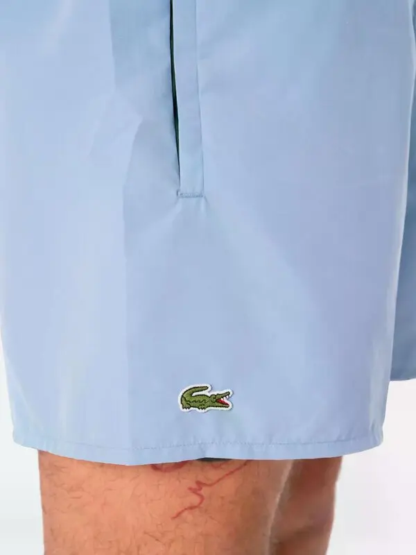 Lacoste Logo-patch Drawstring Swim Shorts