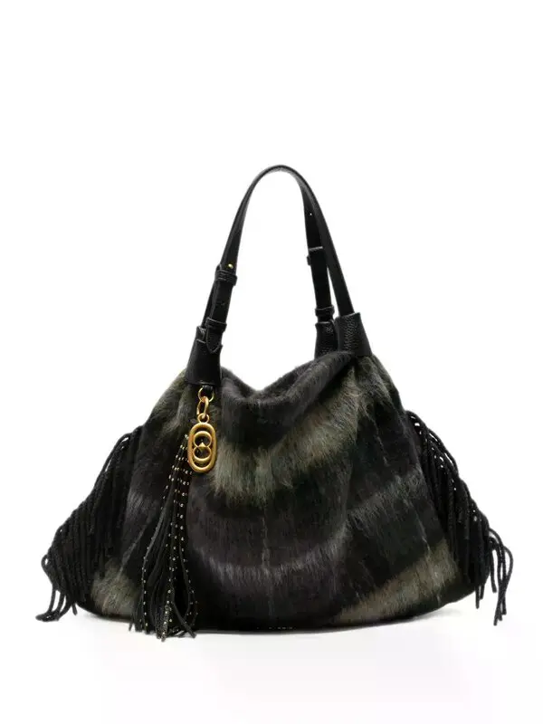 LA CARRIE Kerala Fringe-trimmed Tote Bag - Black