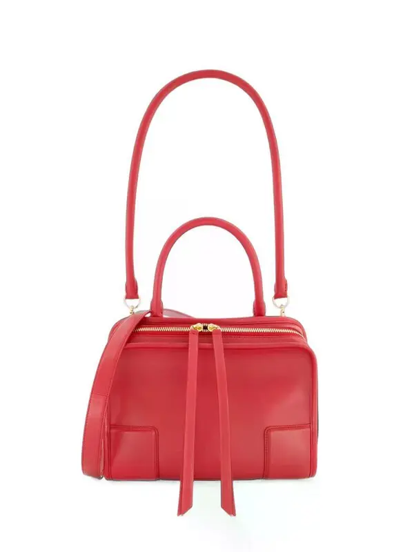 Loewe Small Amazona 180 Leather Tote Bag - Red