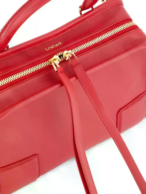 Loewe Small Amazona 180 Leather Tote Bag - Red