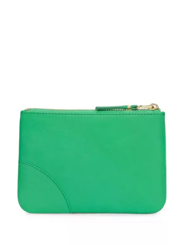 Comme Des Garçons Logo-print Zip-around Wallet - Green