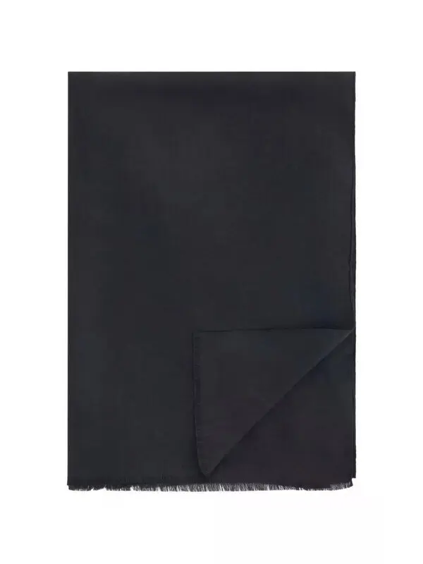Boggi Milano Scarf In Wool And Silk - Black