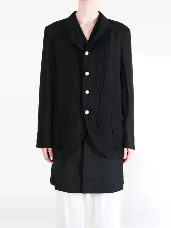 Comme Des Garçons Layered-detail Button-up Jacket