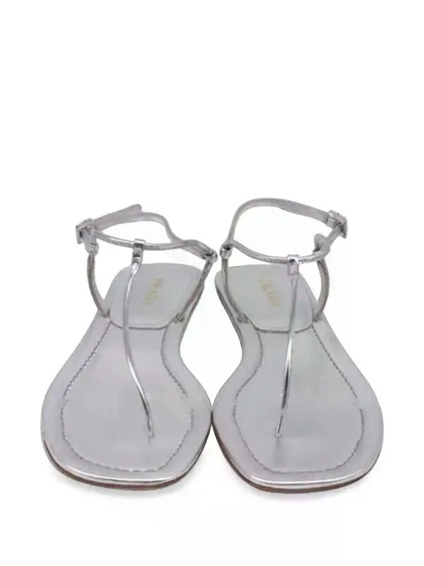 Prada T-strap Sandals - Silver