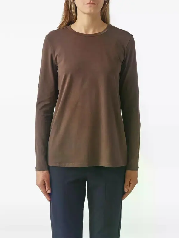 Max Mara Cris Long-sleeve T-shirt - Brown