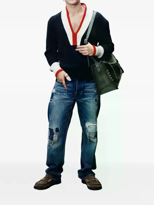 JW Anderson Colour-block V-neck Sweater