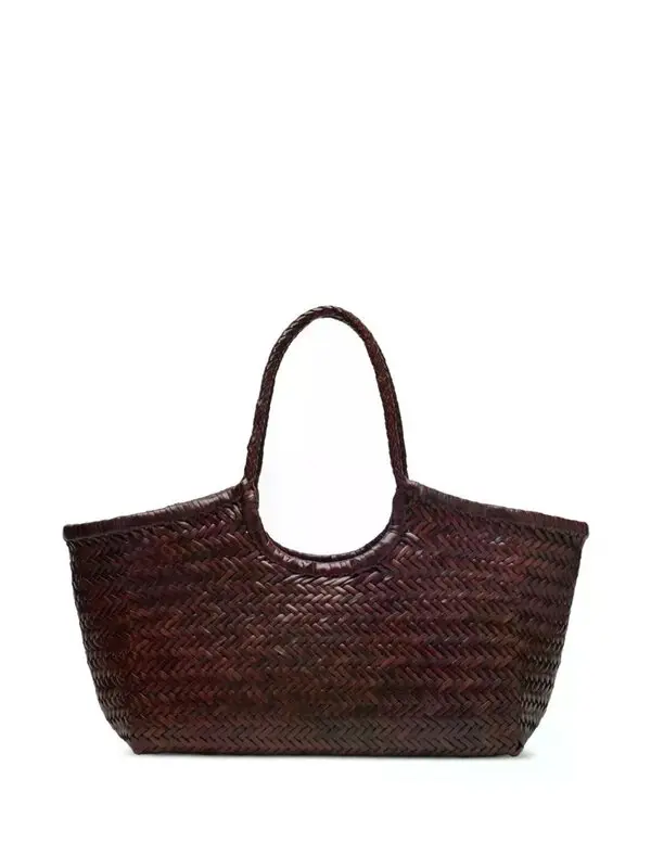 Dragon Diffusion Woven Shopping Tote Bag - Brown