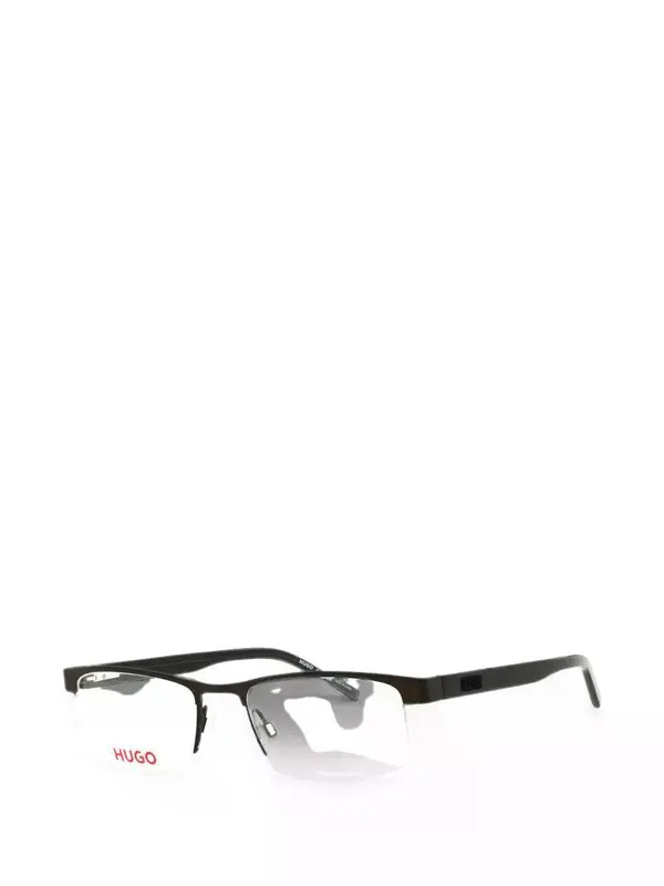 Hugo Rectangle-frame Half-rim Glasses