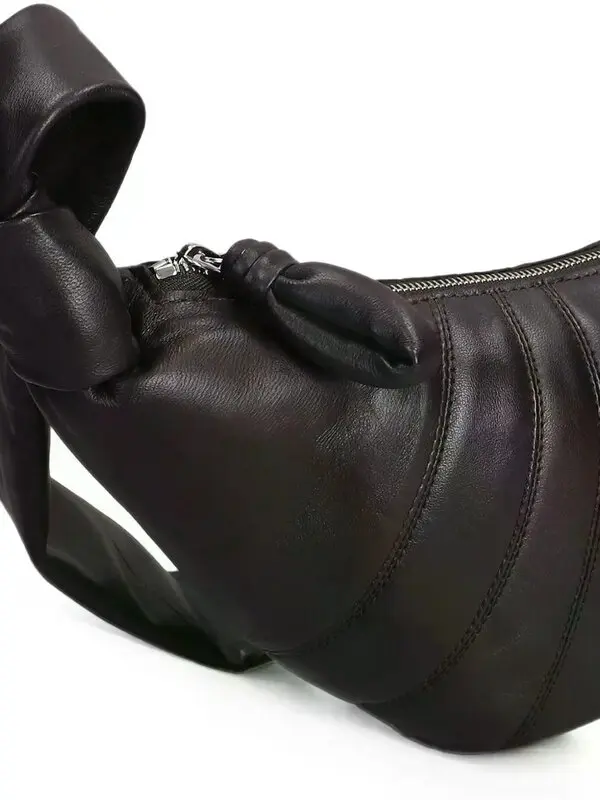 LEMAIRE Small Croissant Bag In Leather - Brown