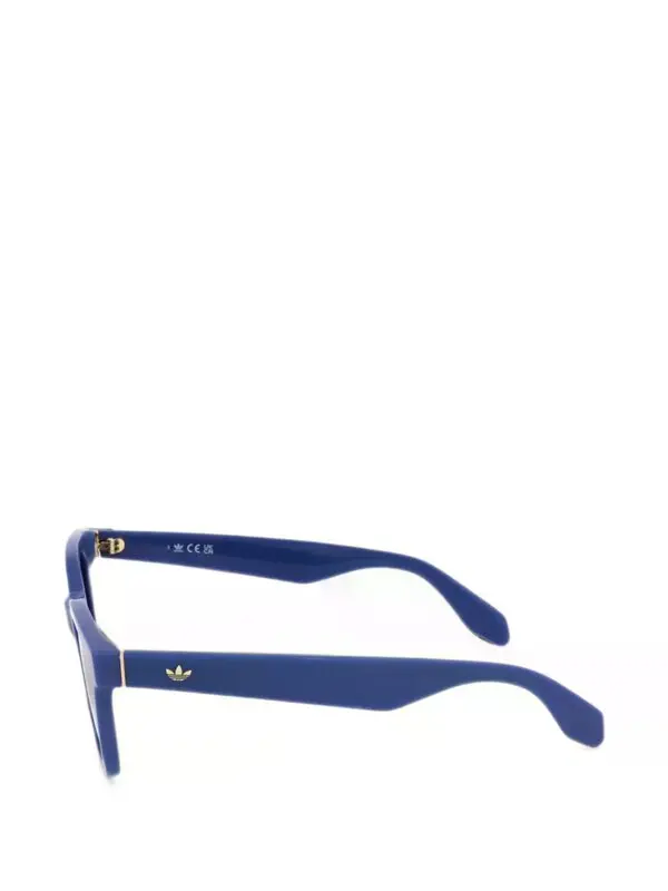 Adidas Logo-plaque Square-frame Sunglasses