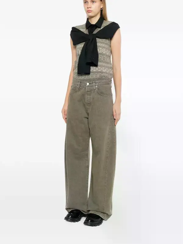 SSSTEIN Deformation Wide-leg Jeans