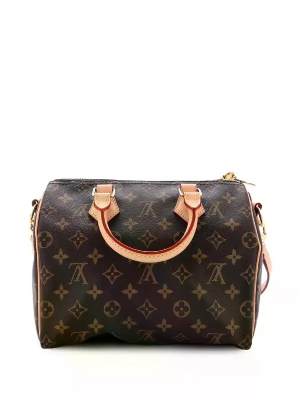 LOUIS VUITTON Speedy Bandouliere Bag Monogram Canvas 25 Satchel
