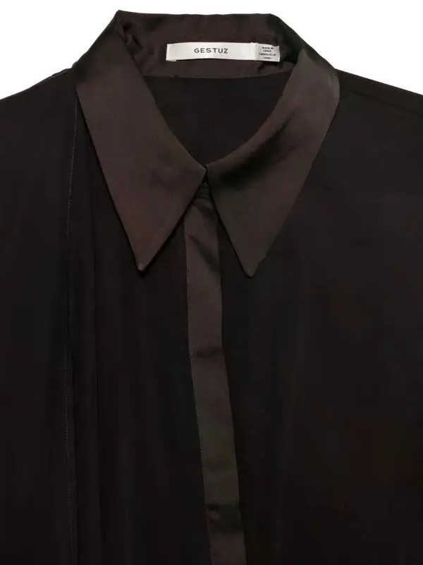 GESTUZ Gzlynne Asymmetric Draped Blouse