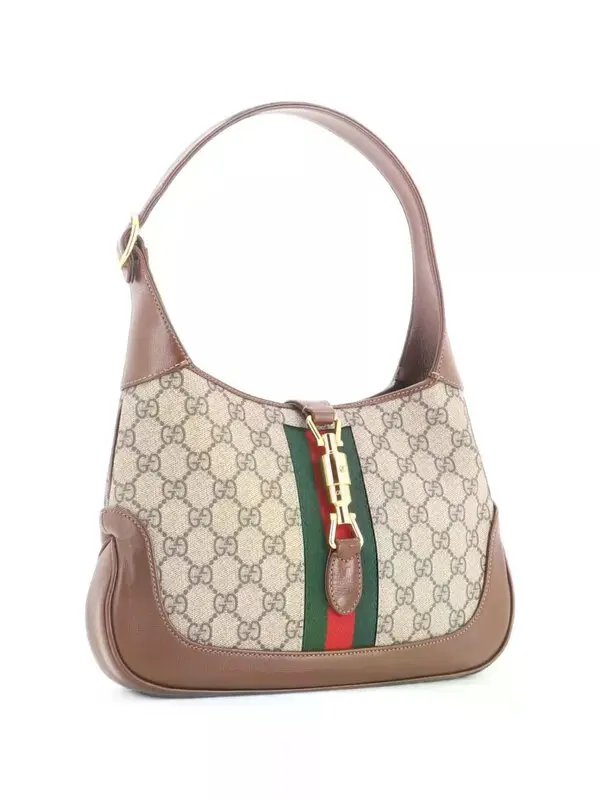 Gucci Jackie 1961 Gg Coated Canvas Small Hobo Bag