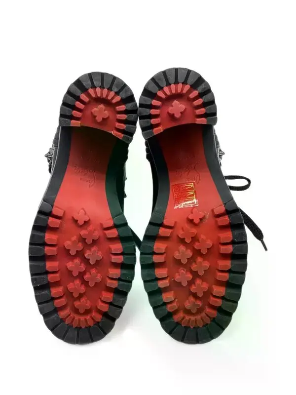 CHRISTIAN LOUBOUTIN Mad 70 Lace-up Combat Boots