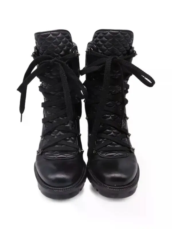 CHRISTIAN LOUBOUTIN Mad 70 Lace-up Combat Boots