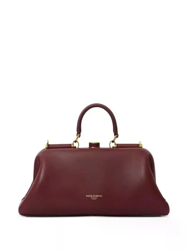Dolce & Gabbana Logo-print Leather Shoulder Bag - Red