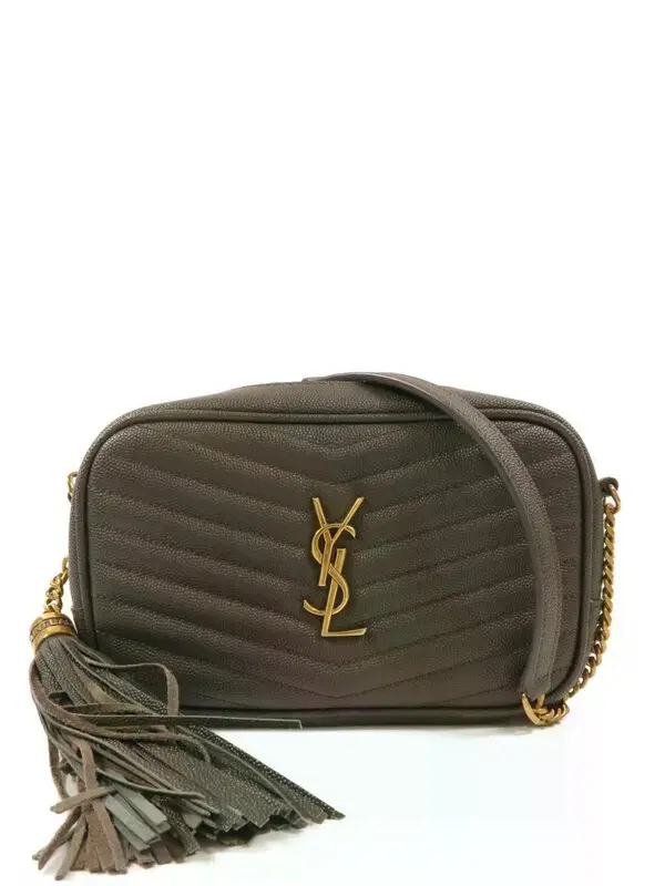 Saint Laurent Mini Lou Shoulder Bag - Grey