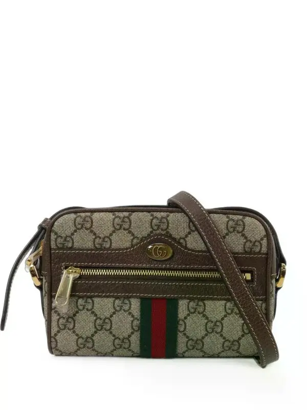 Gucci Mini Ophidia Gg Supreme Crossbody Bag - Neutrals
