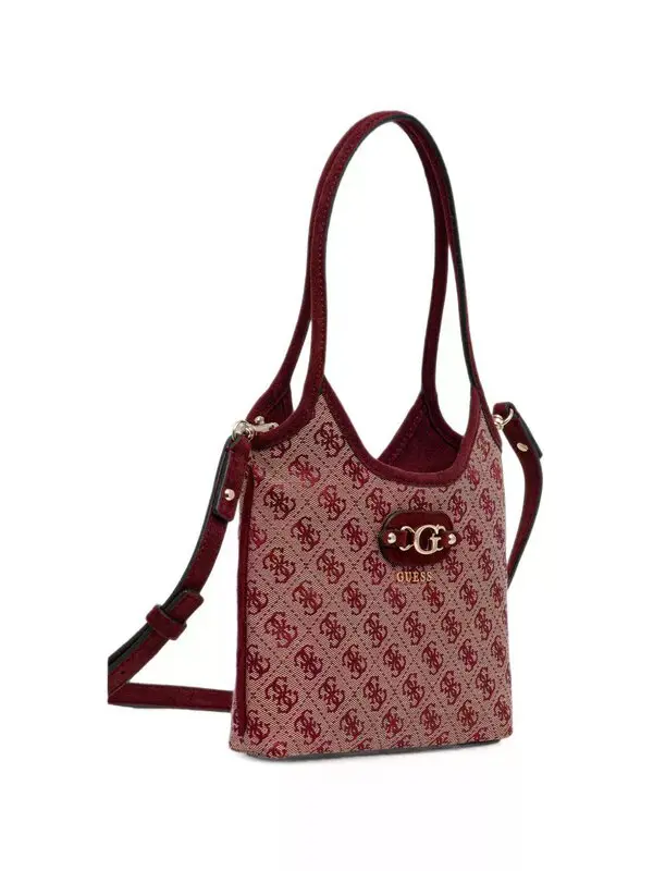 Guess Mini Samantha Monogram-print Shoulder Bag